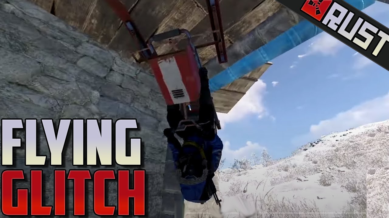 FLYING SNOWMOBILE GLITCH!! - Rust - YouTube