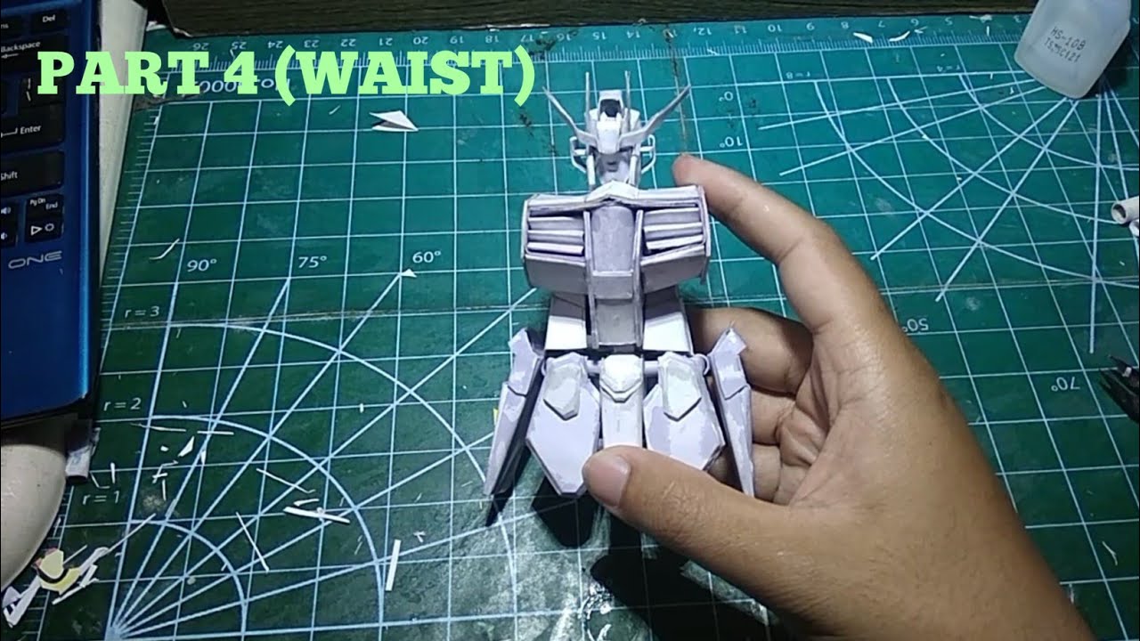 How to make a Gundam Model out of paper with fully articulation.. PART ...