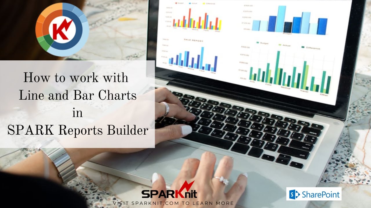 How to work with Line and Bar Charts in SPARK Reports Builder - YouTube