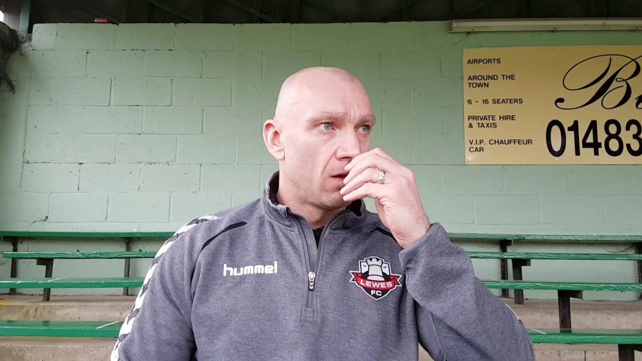 Godalming 1 vs Lewes 0: Darren Freeman's reaction - YouTube
