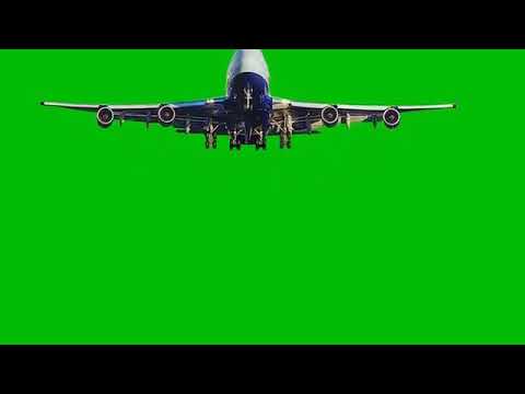 Aeroplane green screen - YouTube