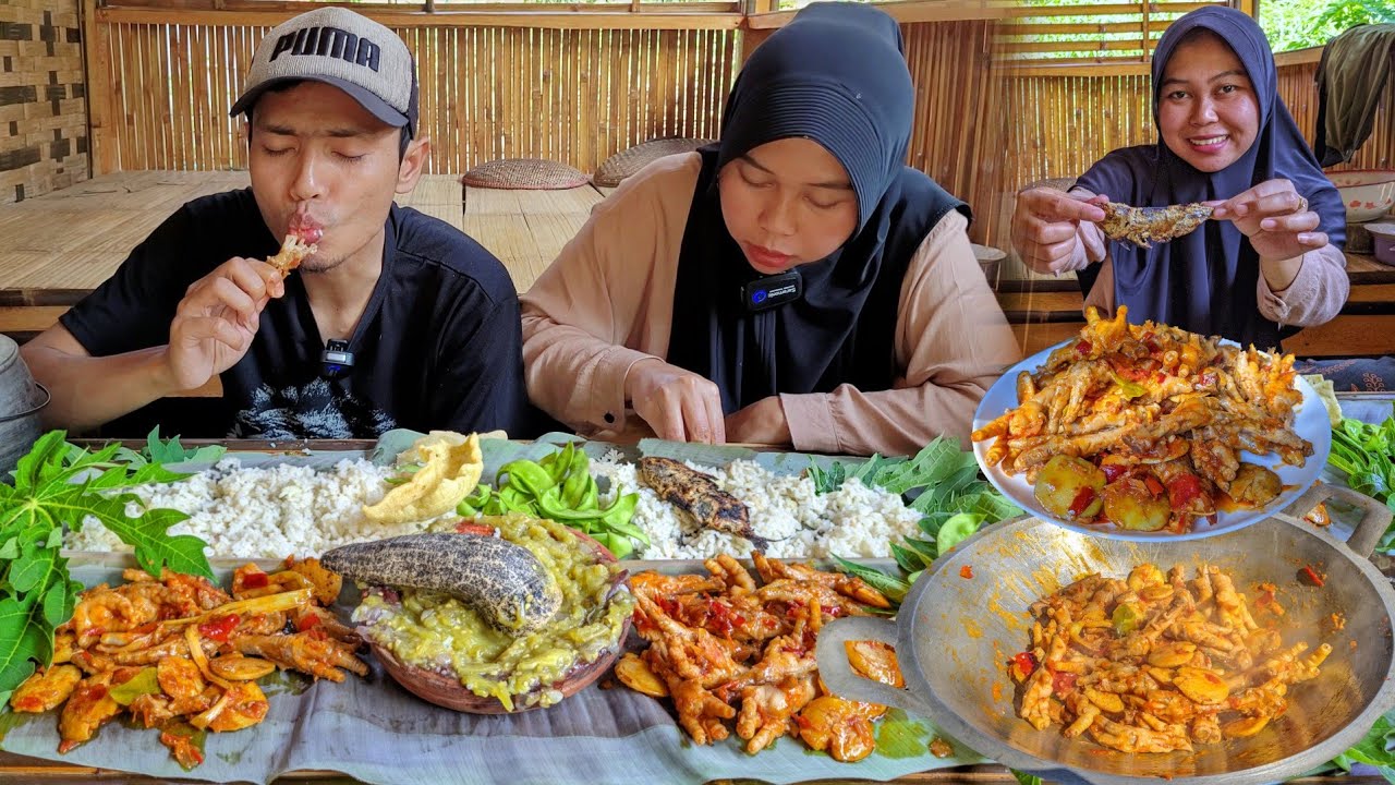 MENU YANG BIKIN NAMBAH Nafsu MAKAN, Ceker Jengkol Pedas, Lalap Daun ...