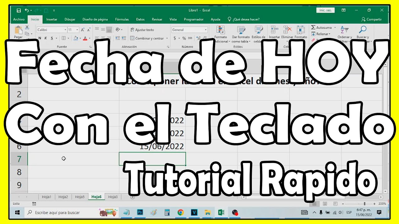 Mejor Truco de Excel 2022 Cómo poner la fecha en Excel día mes y año ...