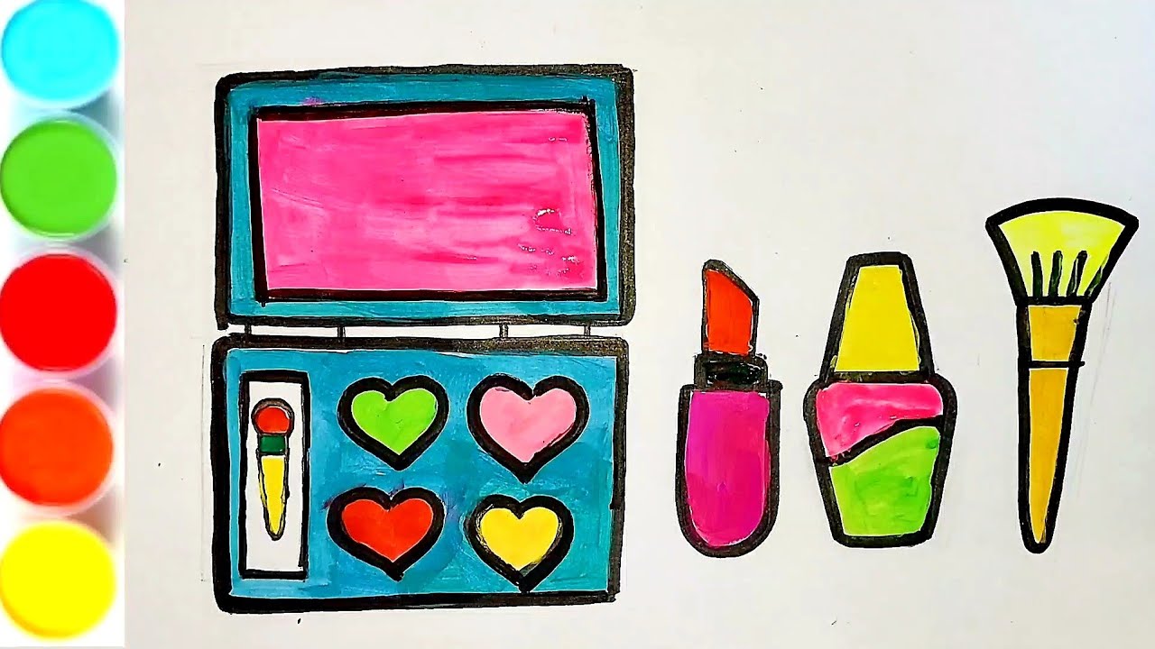 how to draw makeup kit step by step and easy for kids #Drawing with me ...