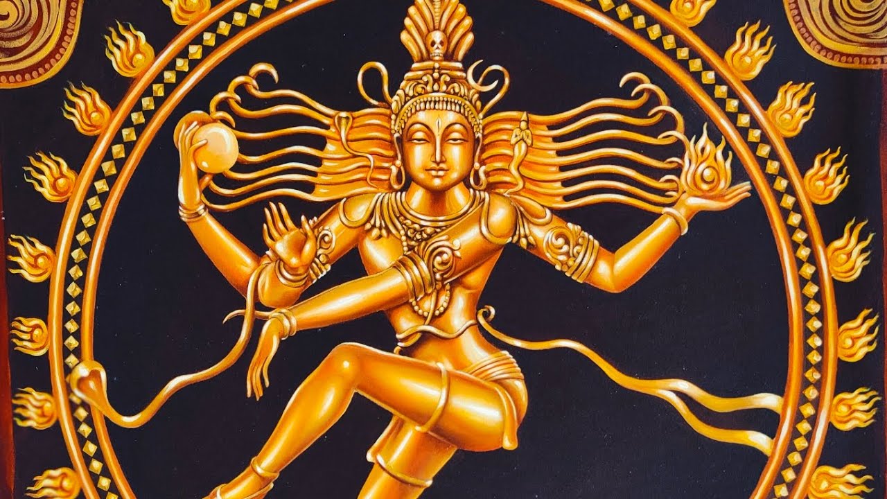 Natraj Oil Painting On Canvas ll 36" / 48" ll - YouTube