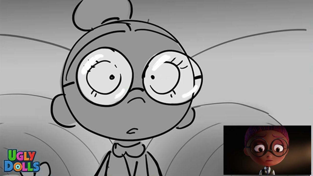 UglyDolls STORYBOARD Lou vs Moxy - YouTube