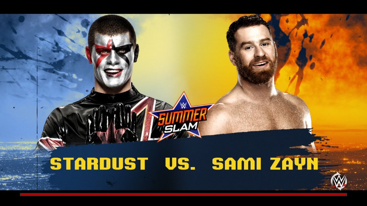 🔥WWE SummerSlam: Stardust vs. Sami Zayn - Epic Showdown!🔥 - YouTube