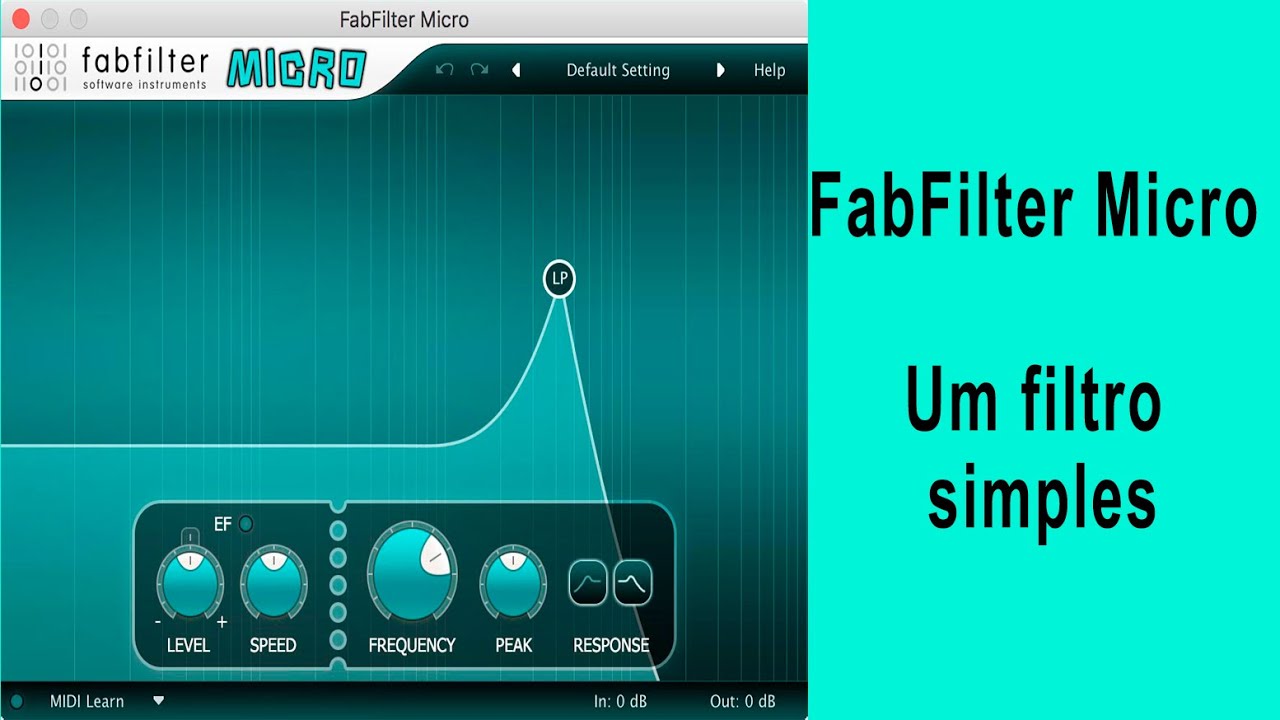 FabFilter Micro - Um filtro simples - YouTube