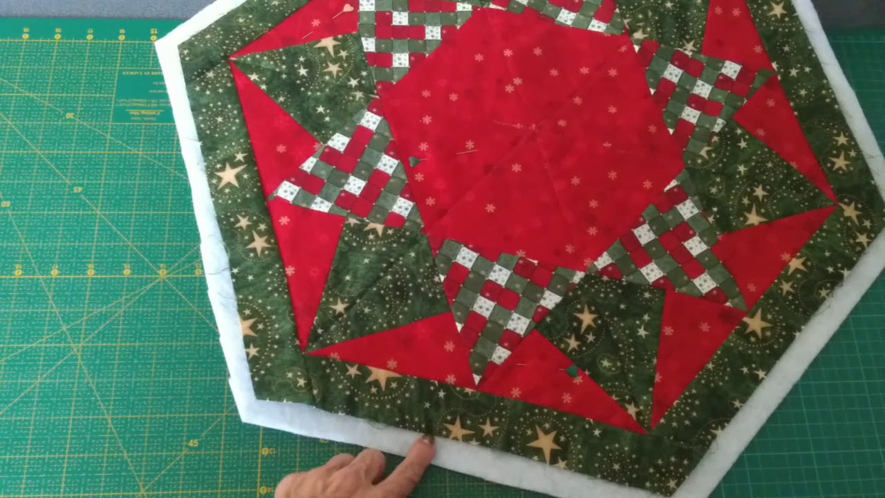 Centro de Mesa Navidad en Patchwork-Tutorial paso a paso. Parte 3 - Acolchado y Terminación ...