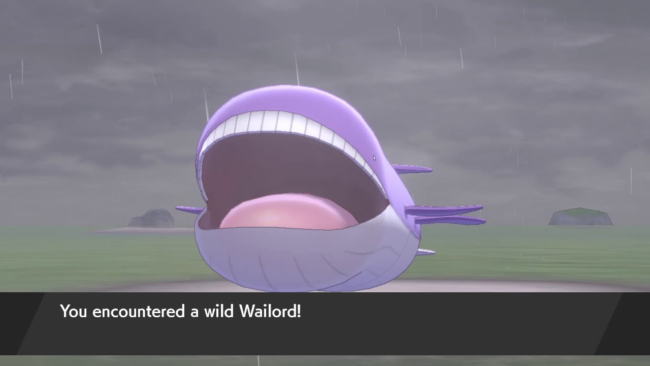 Shiny Wailord static encounter 375 SRs in Pokémon Sword and Shield: The ...