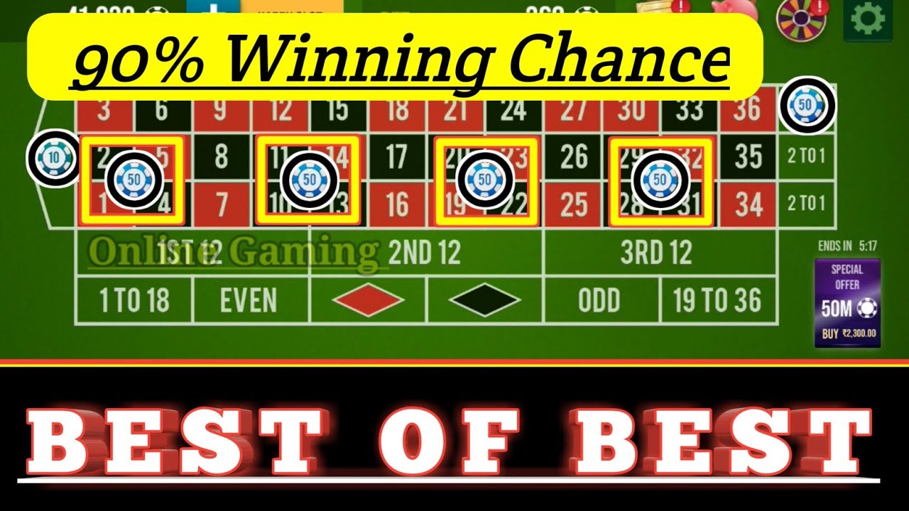 Best Of Best 90% Winning Chance 🌹🌹 || Roulette Strategy To Win ...