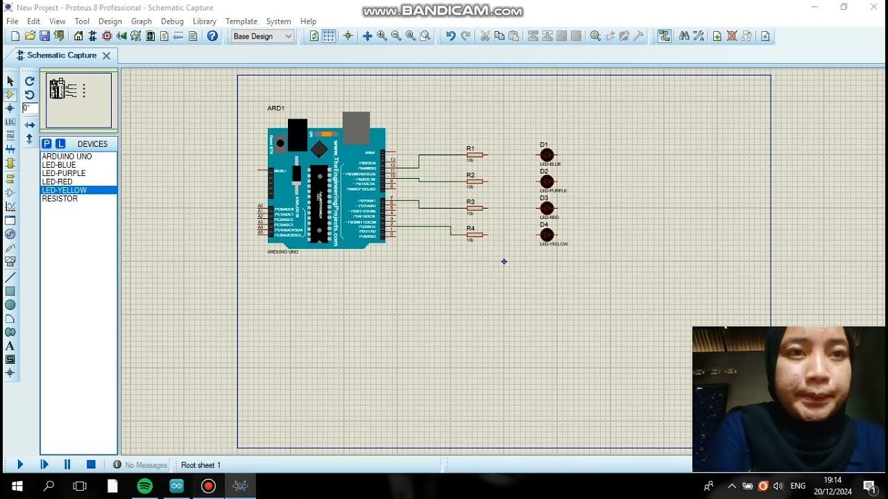 membuat rangkaian lampu hidup bergantian menggunakan proteus dan ...