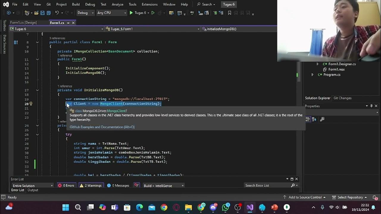 Menginputakan sebuah data ke dalam DataBase (Tugas 6) - YouTube