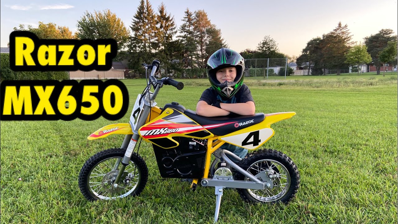 Razor MX650 MY FIRST ELECTRIC DIRT BIKE - YouTube