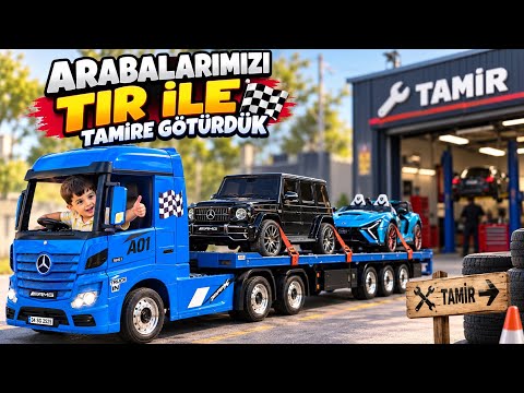 Mercedes ve Lamborghini Bozuldu ❌ Eğlenceli Tırla çektim 😱 çocuk videoları - araba tanıtımı 