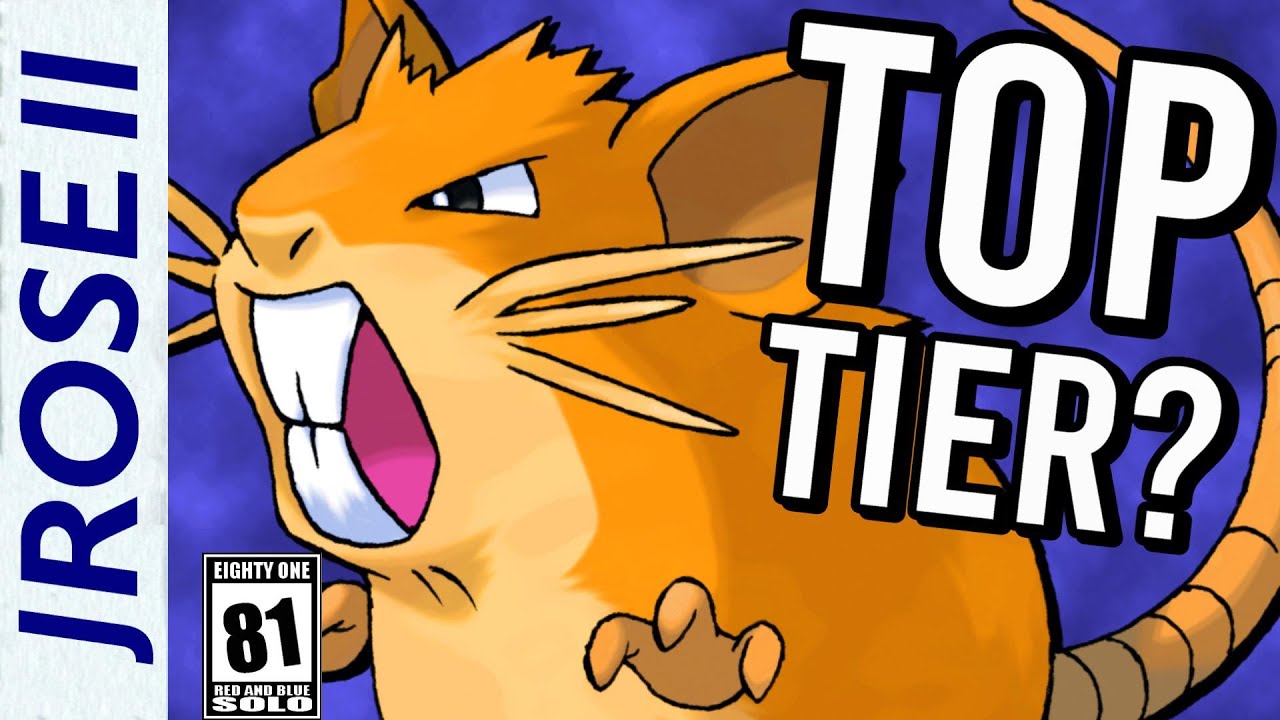 Raticate is ACTUALLY pretty GREAT in Pokemon Red/Blue - YouTube