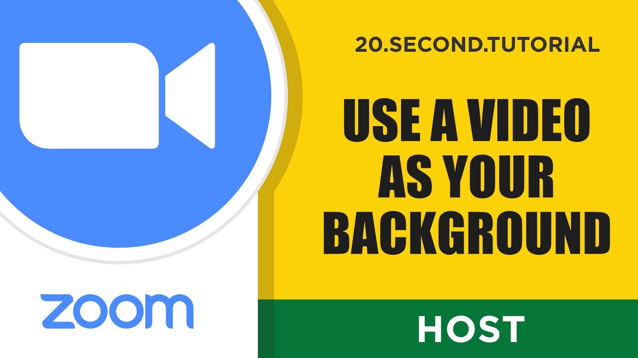 Use a video as your background – Host Zoom Tutorial #18 - YouTube