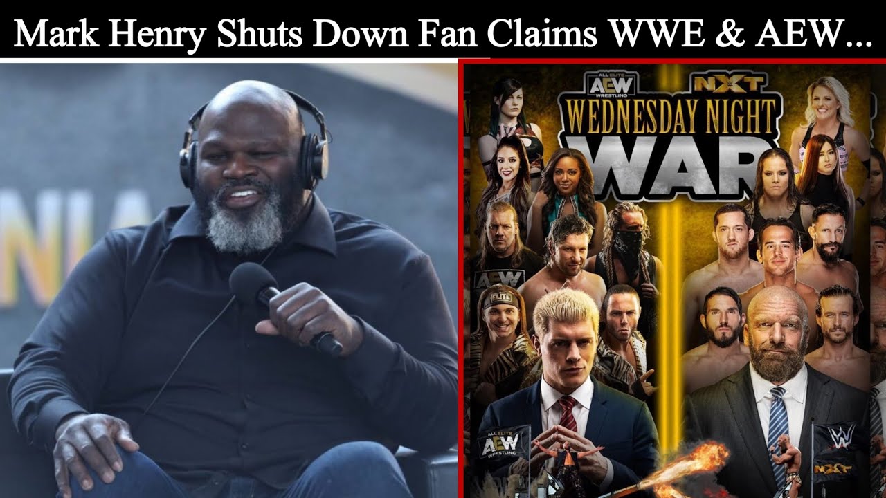 Mark Henry Shuts Down Fan Who Claims WWE & AEW Are at War | WWE News # ...