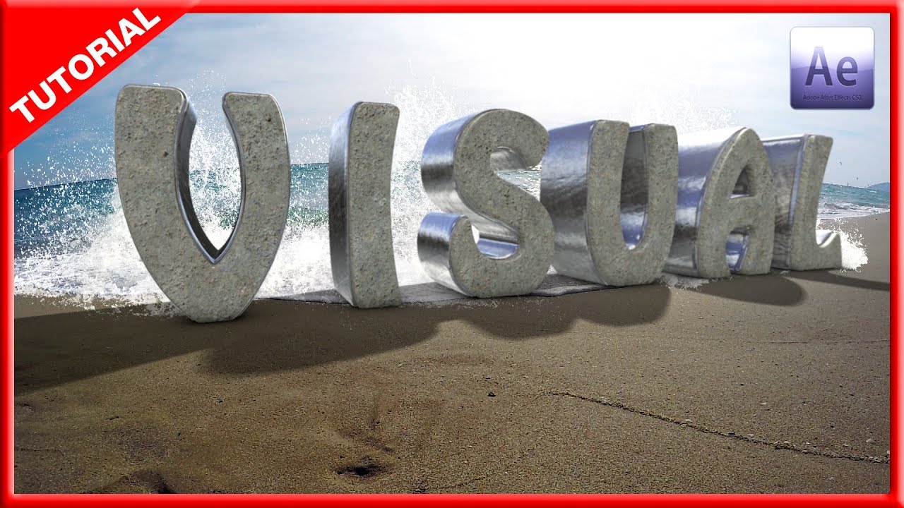 INTEGRACIÓN DE TEXTO 3D EN FOTO O VIDEO REAL CON ELEMENT 3D / AFTER ...