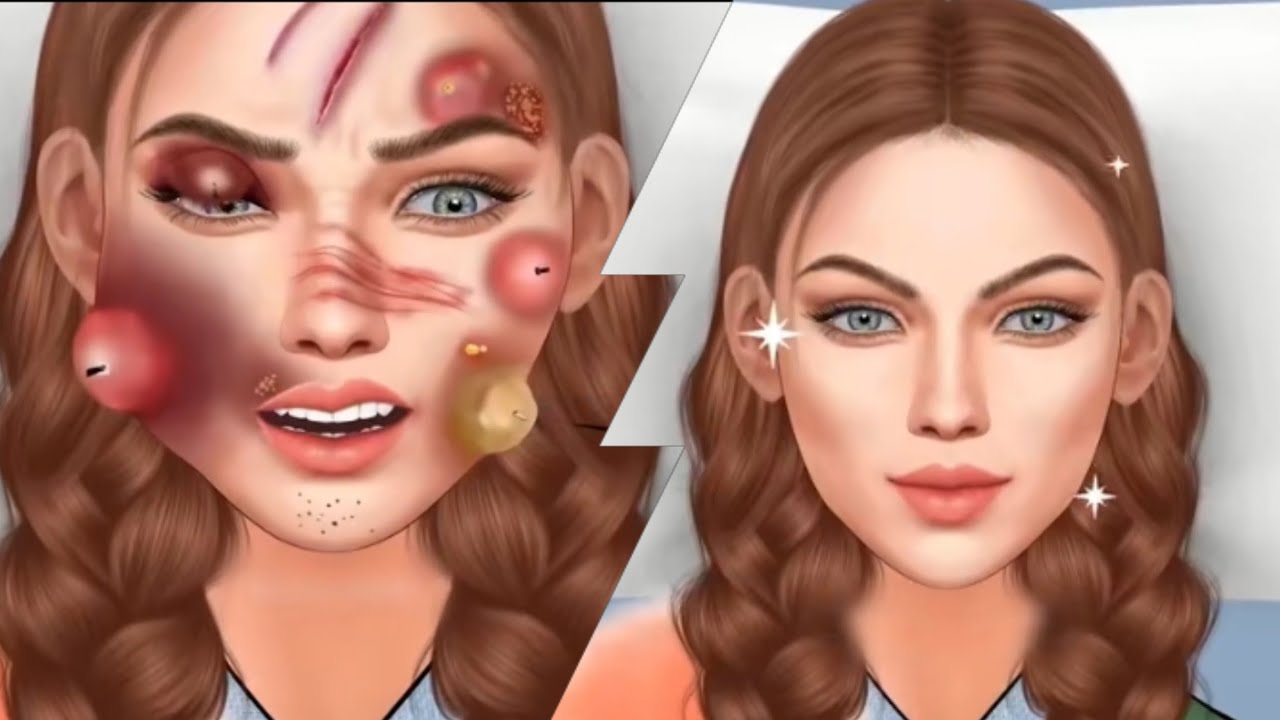 Asmr face cleaning ll face treatment animated ll Mr Asmr Think - YouTube