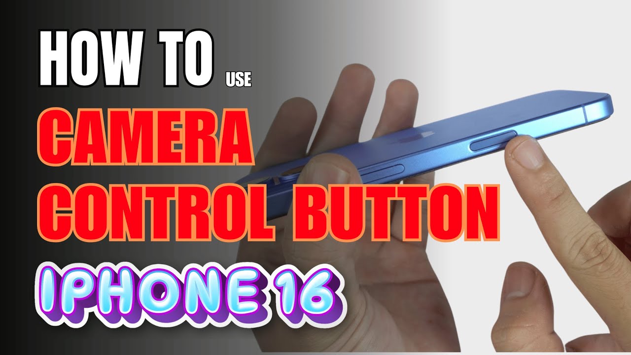 How to use Camera Control Button on Iphone 16 - YouTube