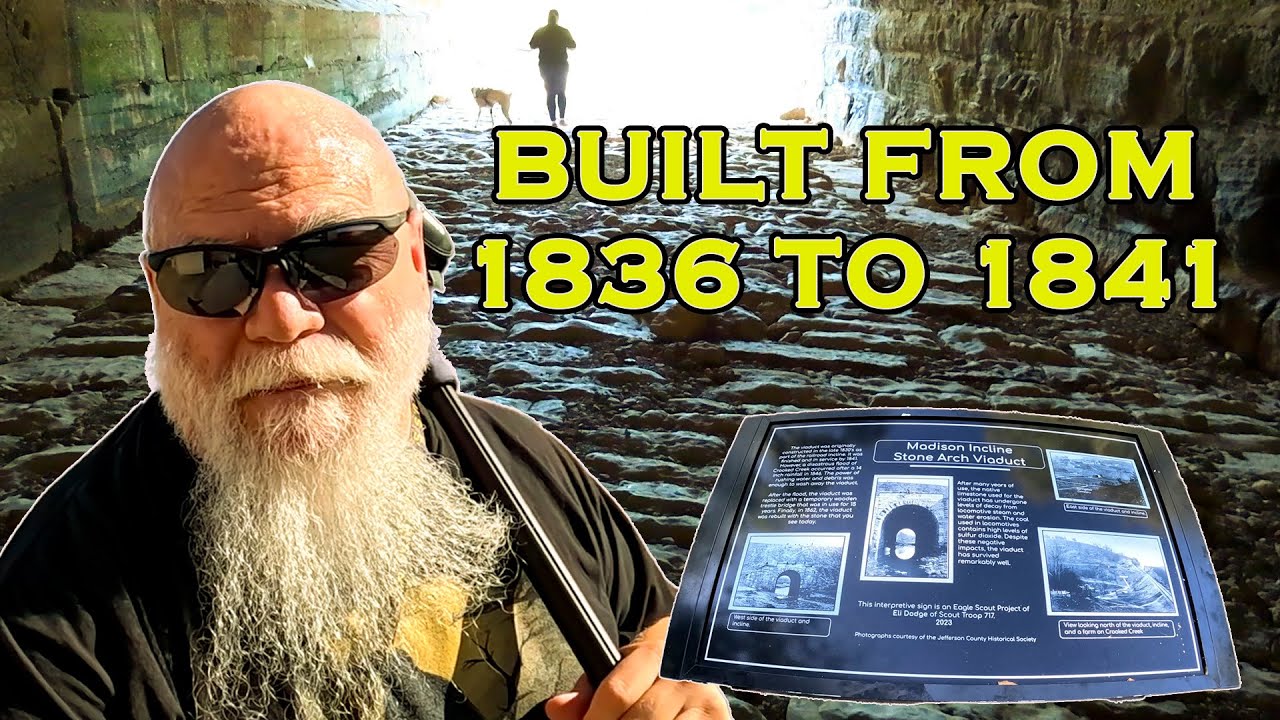 Exploring the Madison Incline Stone Arch BRIDGE & the Mysterious TUNNEL ...