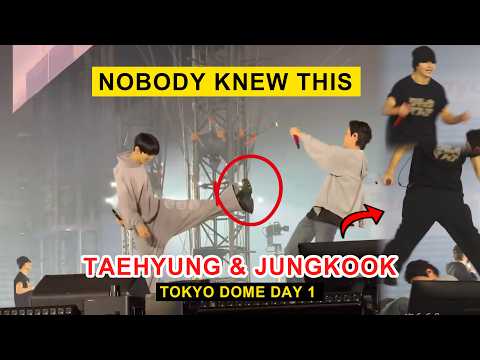 First day at Tokyo Dome TAEHYUNG and JUNGKOOk show off their Japanese Skills 💜