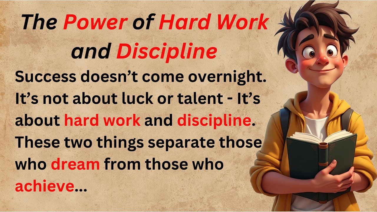 The Power of Hard Work and Discipline | Graded Reader | Improve English ...