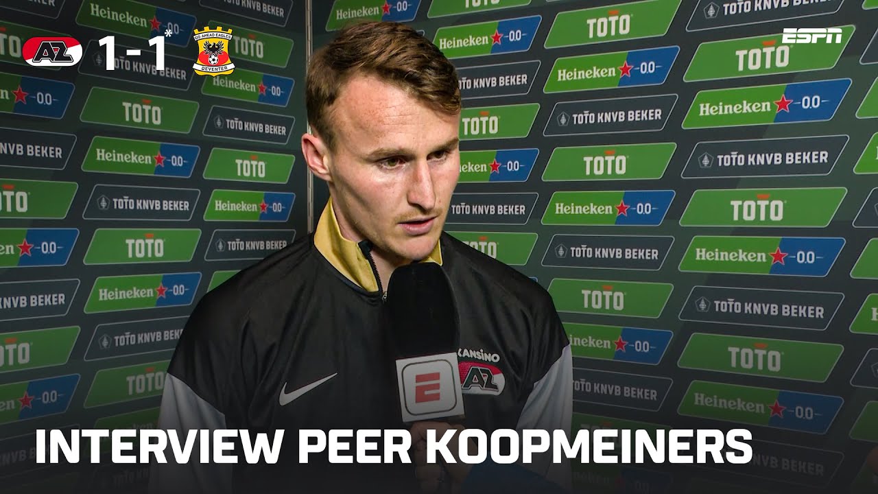 Peer Koopmeiners: "Neem het MEZELF kwalijk dat ik m'n HANDEN daar heb ...