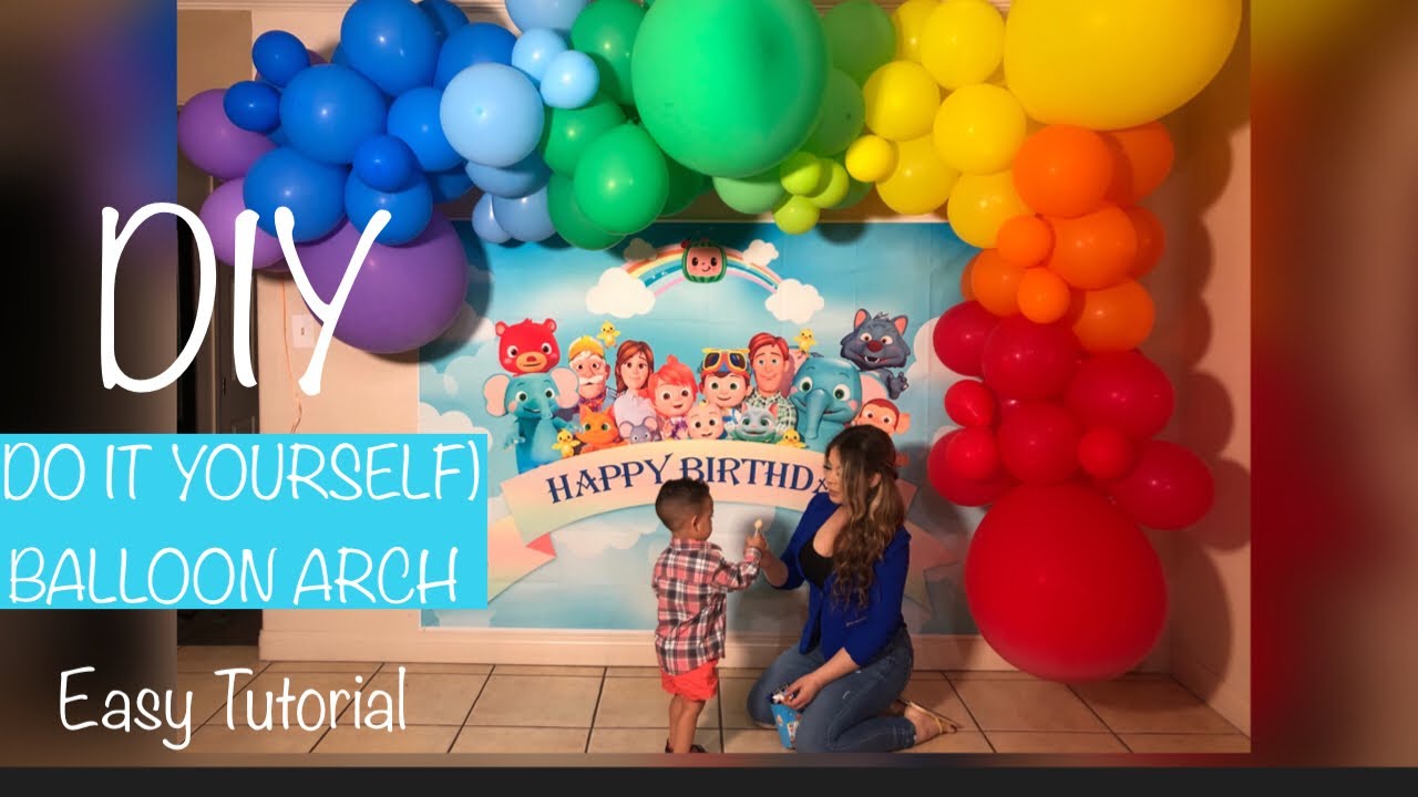 DIY BALLOON ARCH EASY TUTORIAL - YouTube