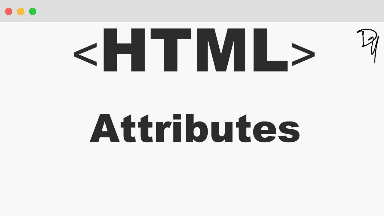 Html Attributes 04 Youtube