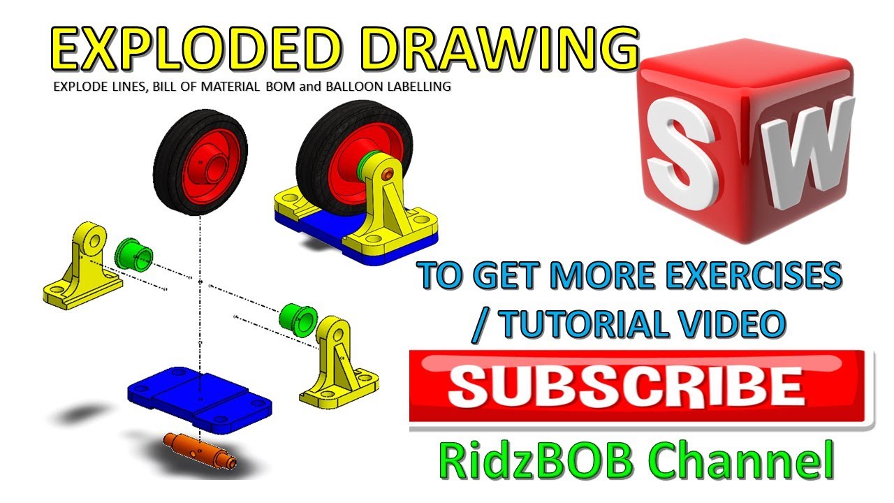 Solidworks Tutorial Explode lines, Bill of Material BOM, Balloon ...
