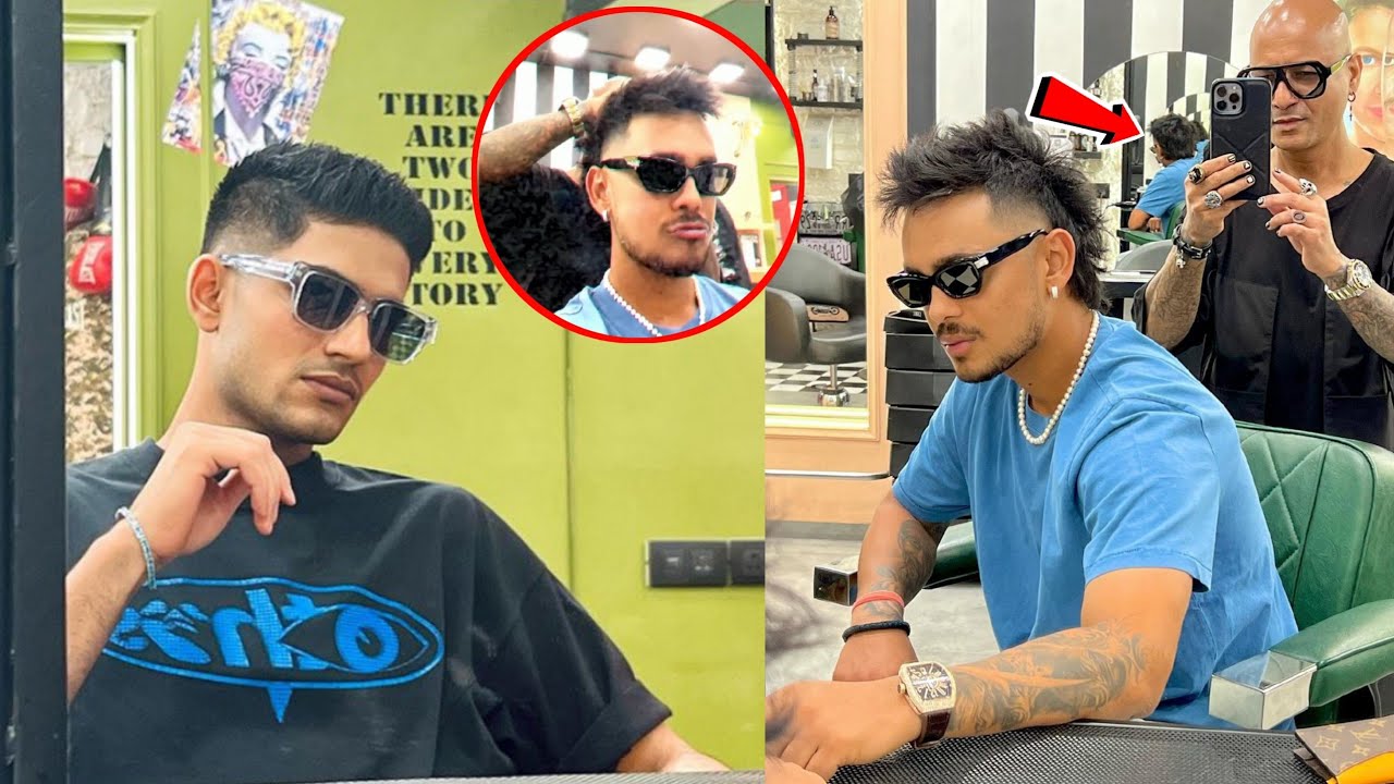 Shubman gill and Ishan kishan hair cutting || Sara Tendulkar comment on ...