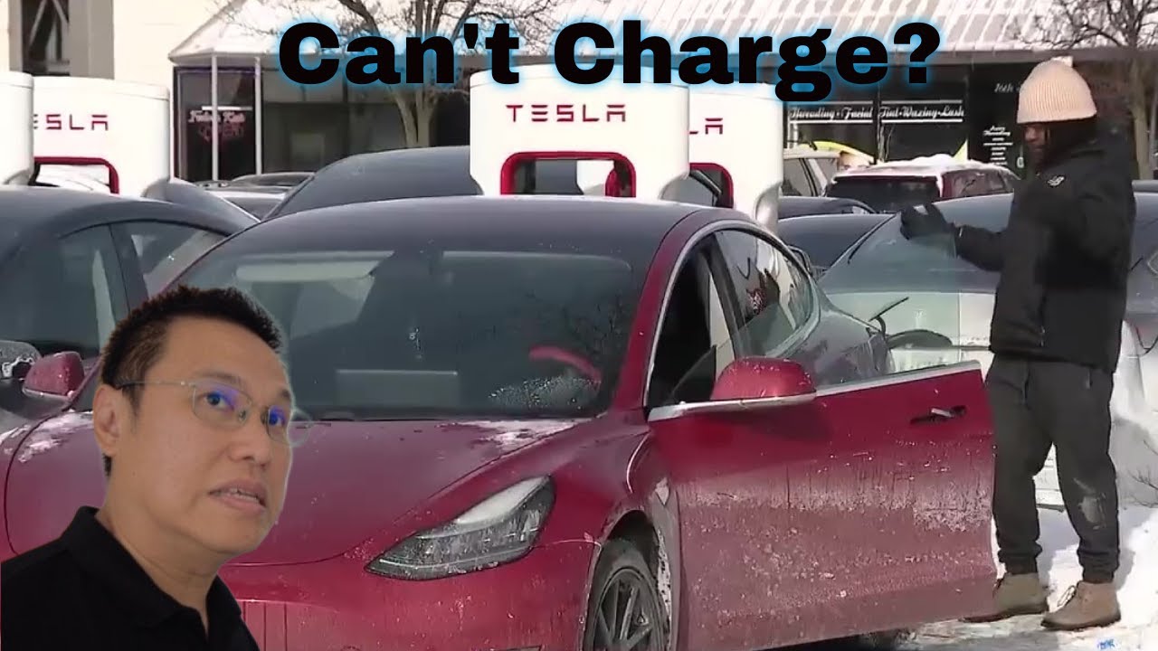 ICE Cold Weather, Tesla Electric Vehicle (EV) Can't Charge in Chicago ...