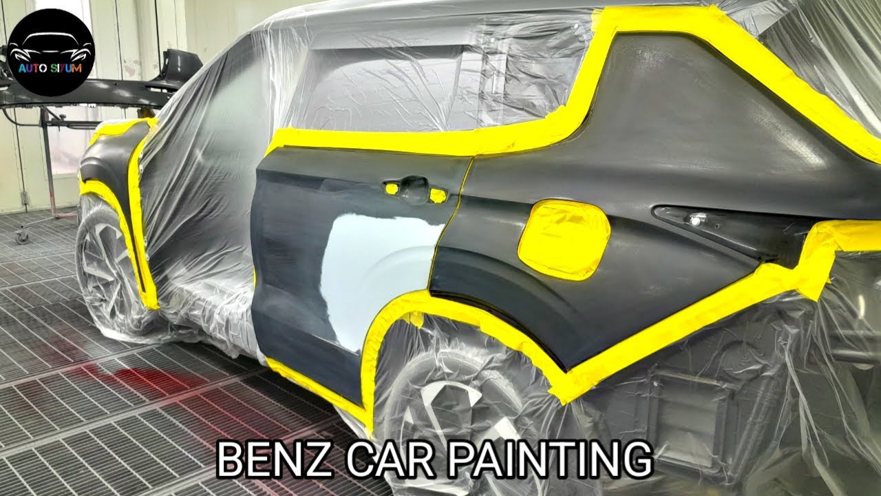 auto siyum / benz car painting / benz car paint - YouTube