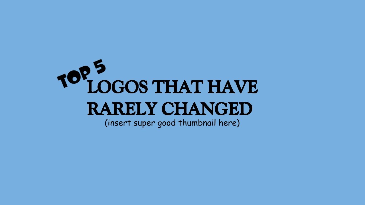 5 Logos That Have Rarely (or never) Changed - YouTube