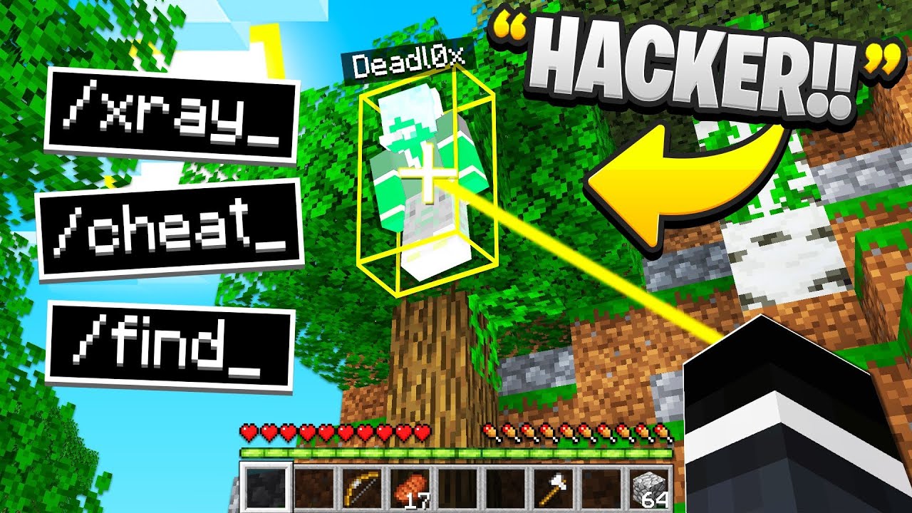 XRAY Hacking In Hide And SEEK.. (Minecraft) - YouTube