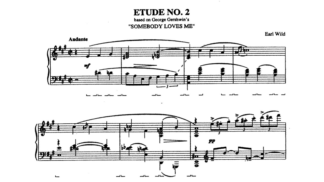 George Gershwin / Earl Wild - Etude No.2 "Somebody Loves Me" | 7 ...