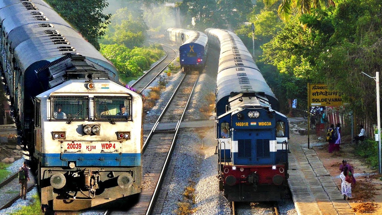 EMD and ALCo Meet !! Shivamogga Passenger and Vishwamanava Express ...