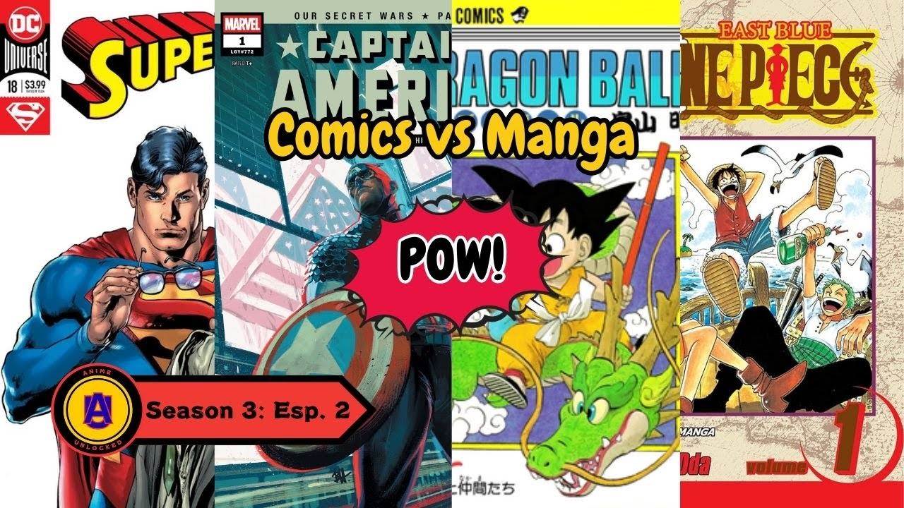 Comic Books vs Manga: What Are The Differences & Similarities? - YouTube
