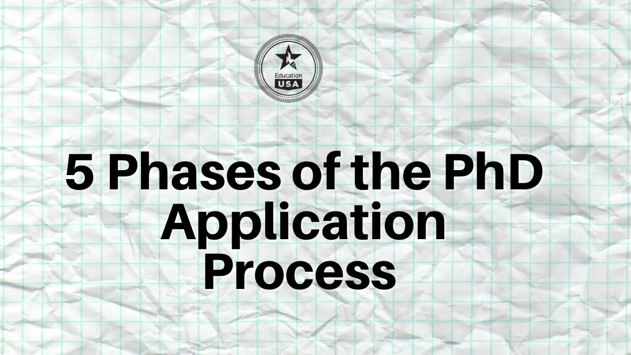 5 phases of the PhD application process - YouTube