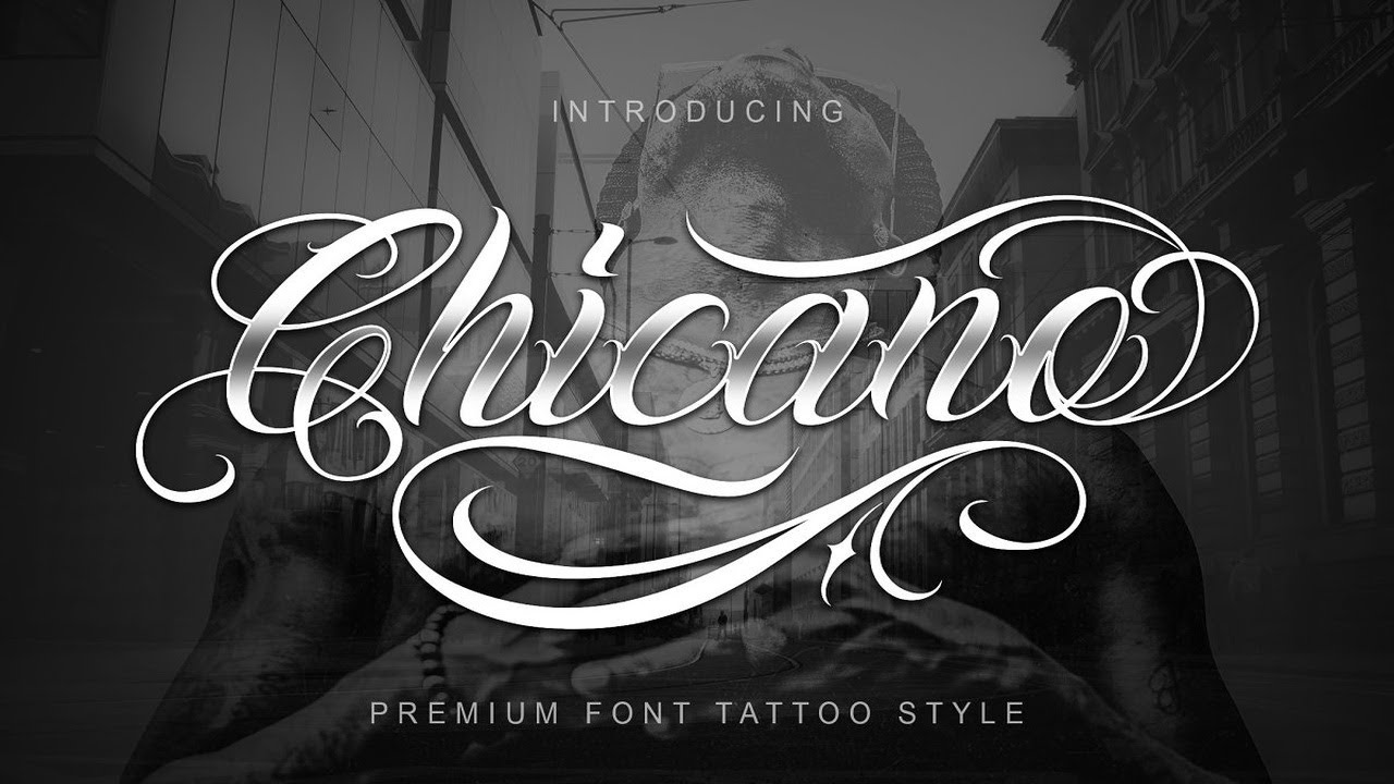 Chicano Font | Tattoo Style Font Free Download - YouTube
