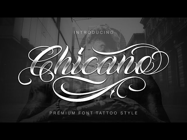 Chicano Fonts Alphabet
