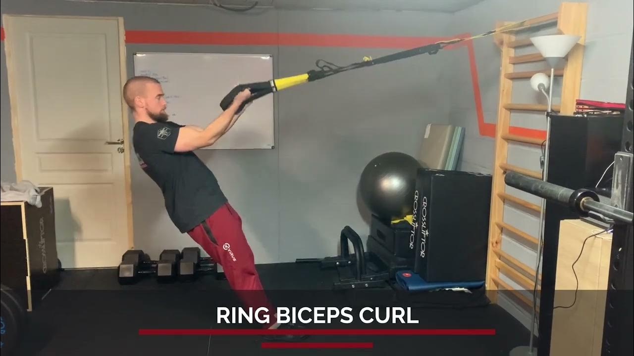 Ring biceps curl: Gymnastics Programming - YouTube
