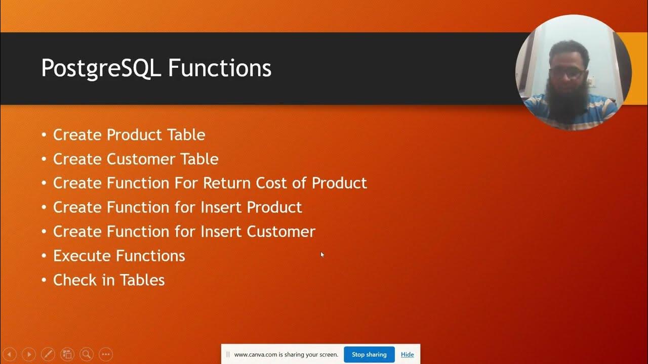 Special 5 | PostgreSQL Database -Use of Functions - YouTube