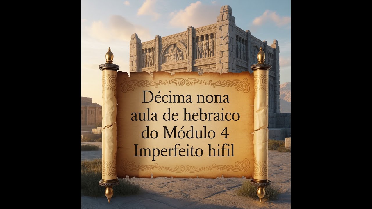 Décima nona aula de hebraico do módulo 4. (Imperfeito Hifil) - YouTube