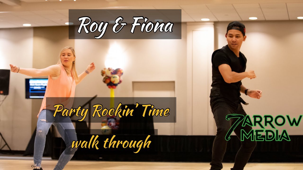 PARTY ROCKIN' TIME line dance - Choreographed by Roy & Fiona - YouTube