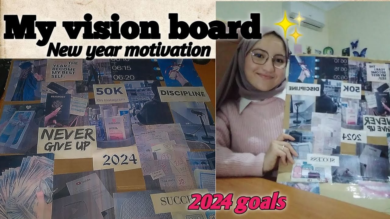 MY VISION BOARD 🦋🧚‍♀️( let's get ready for 2024 😍) - YouTube