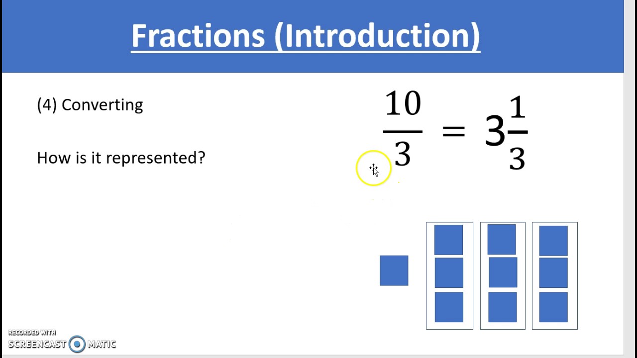 GCSE Fractions Introduction - YouTube