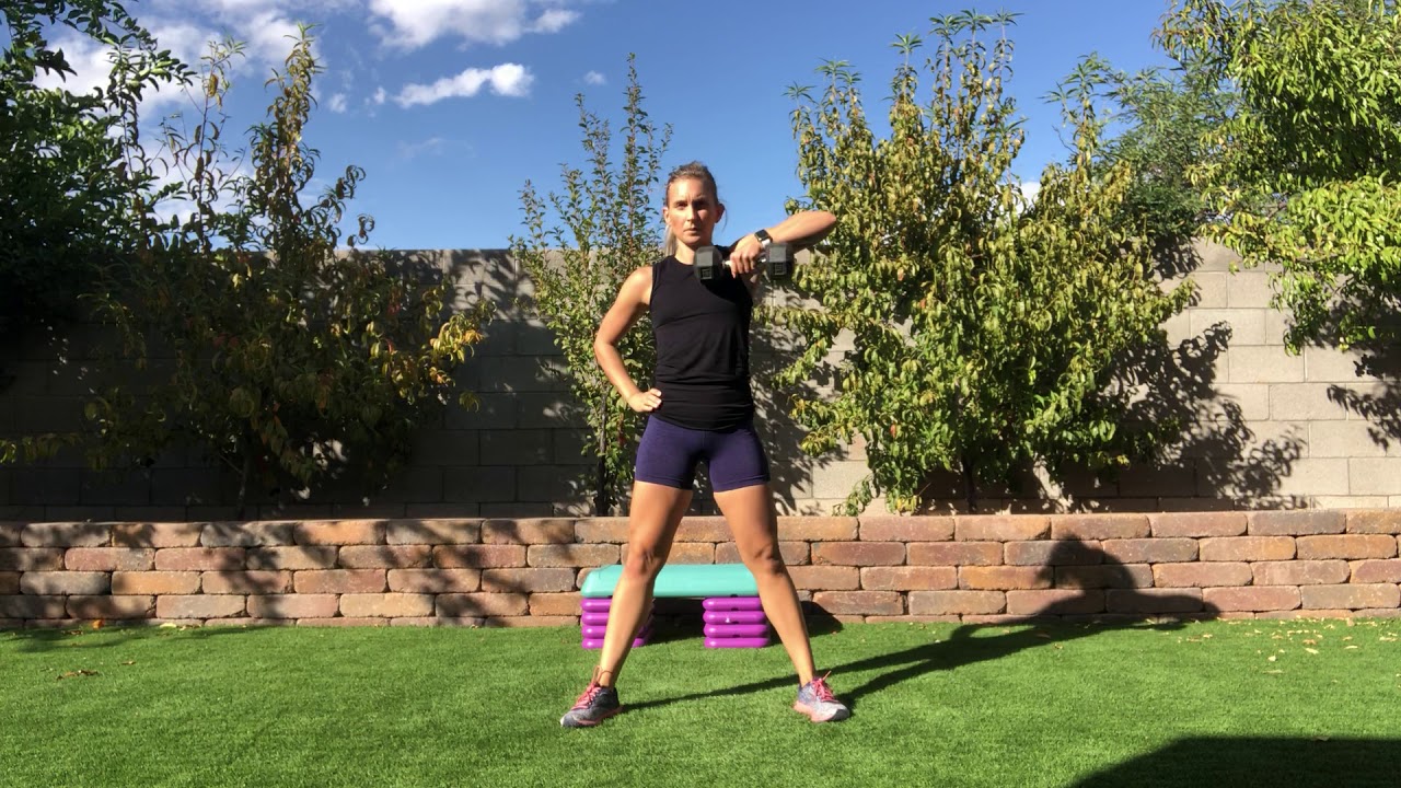 Squat with Upright Row - YouTube